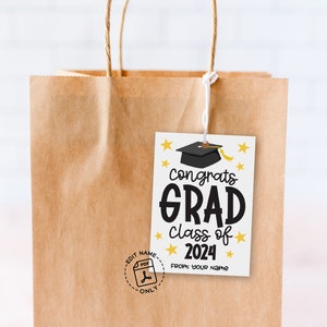Class of 2024 Gifts, Congrats Grad Graduation Gift Tags, Graduation ...
