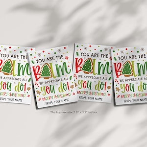 Printable Lip Balm Christmas Gift Tags, Printable Holiday You Are the ...
