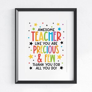 Teacher Appreciation Week Sign Printable, You Are Precious and Few ...