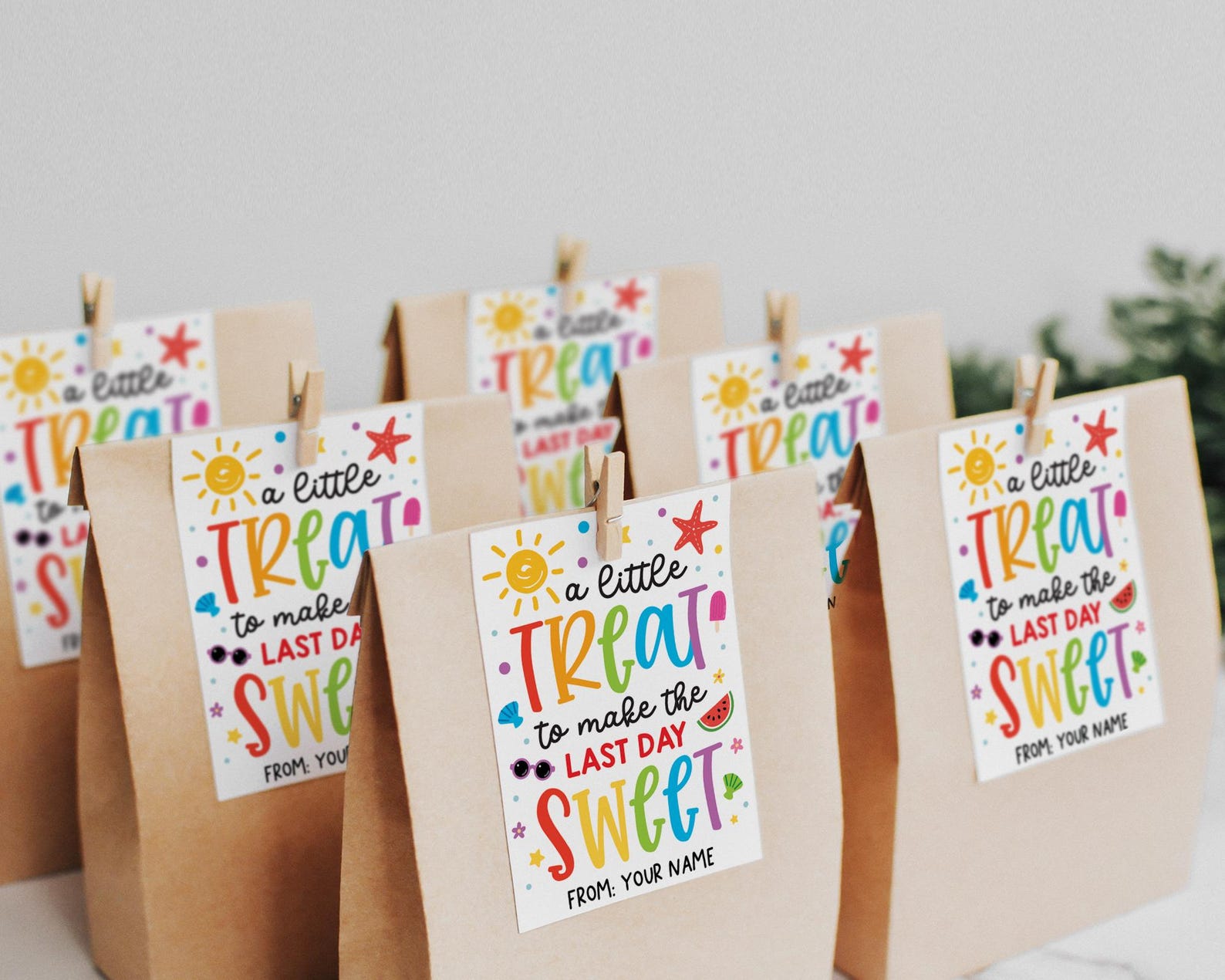 Last Day of School Gift Tags: Summer Treat Labels (printable) - Etsy