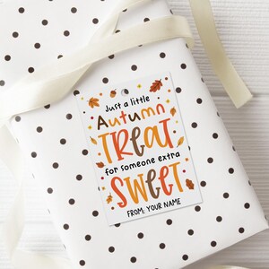 Thanksgiving Gift Tags Printable, Autumn Treat for Someone Sweet, Happy ...