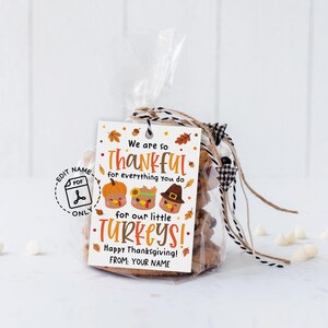 Thanksgiving Gift Tags Printable, Thankful for Everything You Do ...