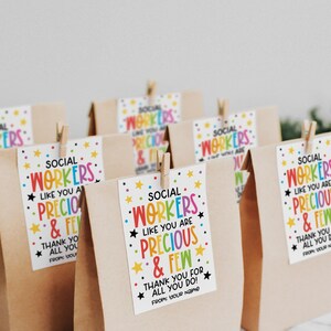 Social Work Month Gift Tag Printable, Social Worker Appreciation Tag ...