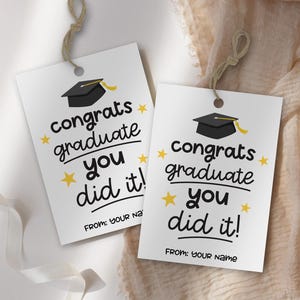 Congrats Grad Graduation Gift Tags, Class of 2025 Gifts Bulk ...