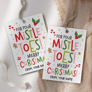Christmas Gift Tags, Mistle Toes Printable, Sock and Pedicure Labels - Etsy