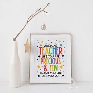 Teacher Appreciation Week Sign Printable, You Are Precious and Few ...