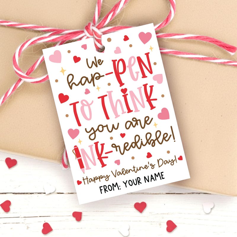 Pink Valentines Pen - Etsy