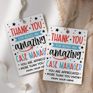 Printable Case Management Week Gift Tags, Happy Case Management Week ...