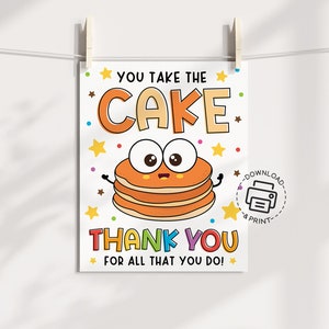 Appreciation Sign Printable, Pancake Bar Sign Teacher and Staff ...