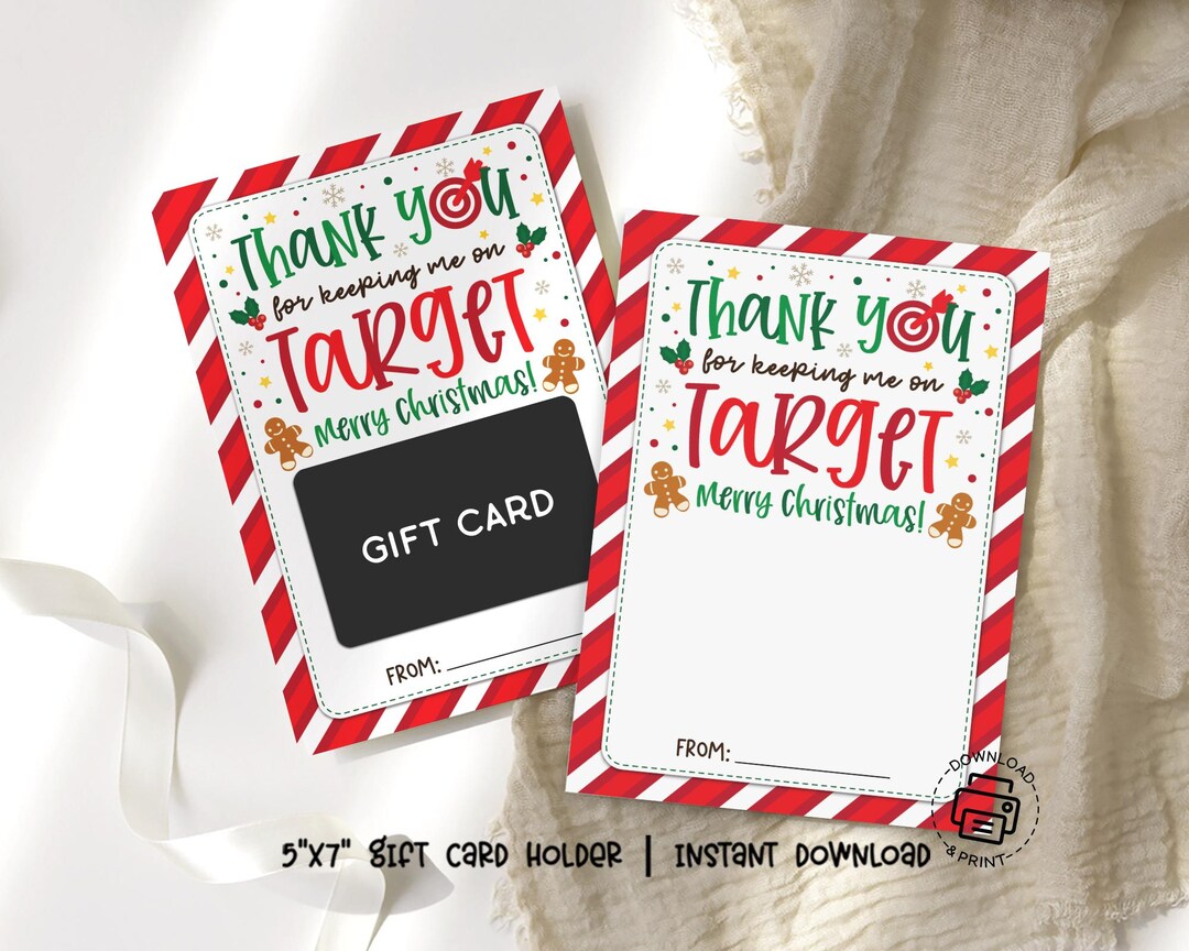 Christmas Gift Card Holder, Christmas Target Gift Card Holders, Staff ...