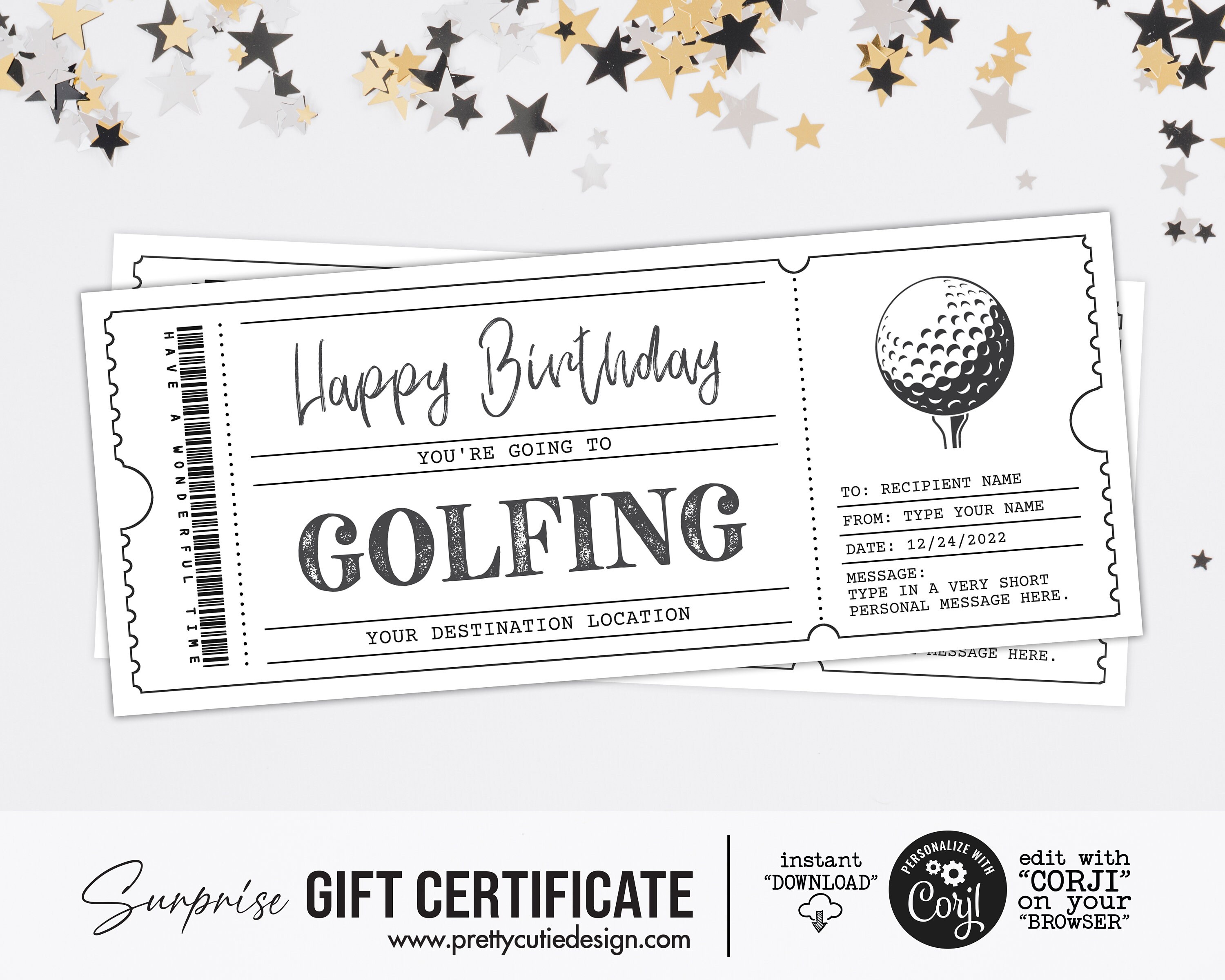 Golf Certificate Templates