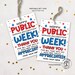 Happy Public Service Recognition Week Gift Tags Printable, Cookie Thank ...