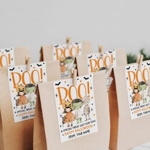 Halloween Gift Tags Printable, Boo Halloween Gift Tag, A Special Treat ...