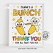 Appreciation Sign Printable, Banana Bar Sign Teacher and Staff ...