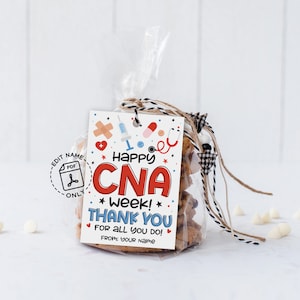 Happy CNA Week Gift Tag, Printable CNA Week Gift Ideas, Certified ...
