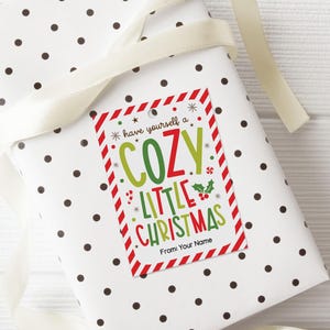 Fuzzy Blanket Christmas Gift Tags Printable, Have Yourself a Cozy ...