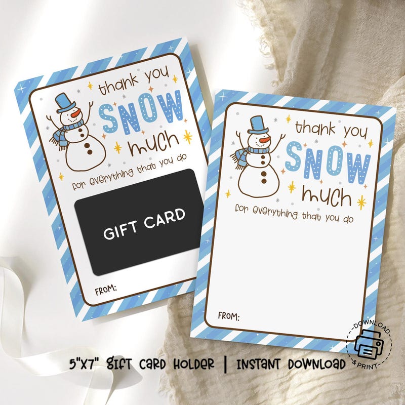 Thank You Snow Much - Etsy