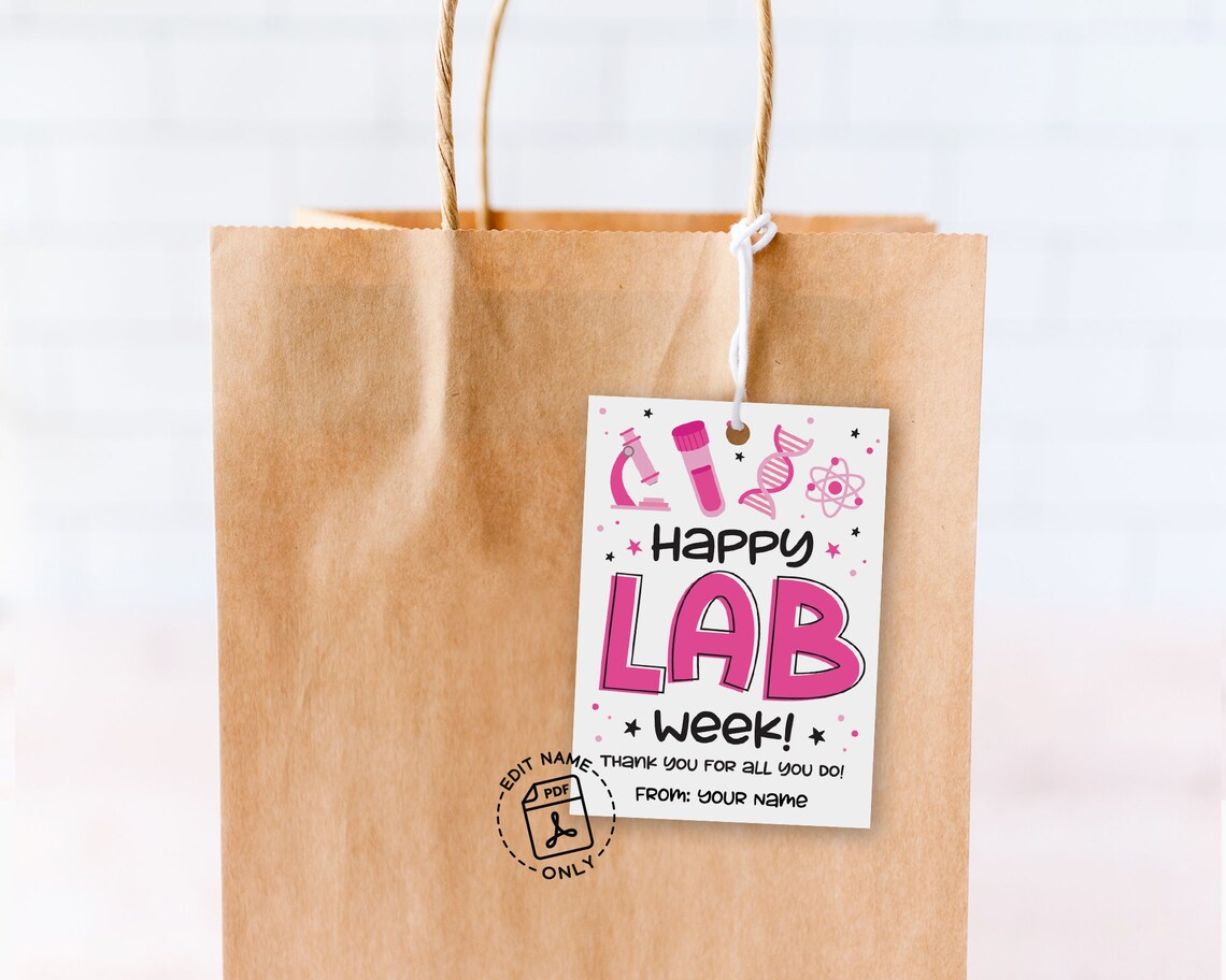 Medical Laboratory Professionals Week Appreciation Tags, Happy Lab Week ...