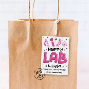 Medical Laboratory Professionals Week Appreciation Tags, Happy Lab Week ...