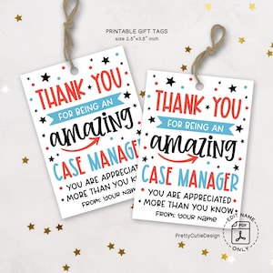 Printable Case Management Week Gift Tags, Happy Case Management Week ...