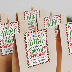Christmas Candy Gift Tag Printable, Mint to Wish You A Merry Christmas ...