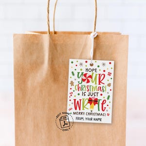 School Supplies Christmas Gift Tags Printable, Hope Your Christmas is ...