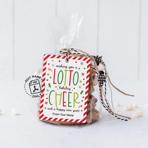 Christmas Lotto Gift Tags Printable, Wishing You a Lotto Holiday Cheer ...