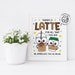 Appreciation Sign Printable, Thanks A Latte Sign, Teacher and Staff ...