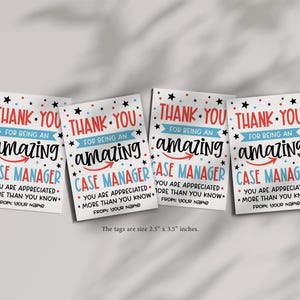 Printable Case Management Week Gift Tags, Happy Case Management Week ...