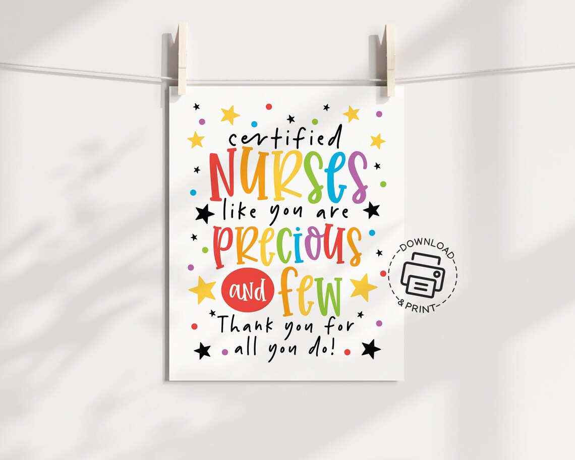 Printable Certified Nurses Day Sign, Happy Certified Nurses Day ...