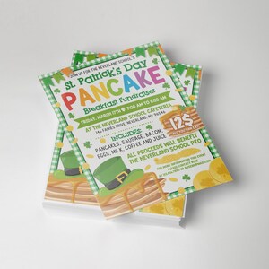 Editable St Patricks Day Fundraiser Flyer Template, St Patrick's Day ...