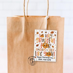 Thanksgiving Gift Tags Printable, so Very Grateful for Teacher and ...