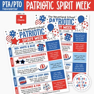 4th of July Spirit Weeks - Etsy
