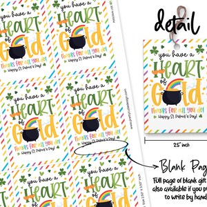 St Patricks Day Teacher Staff Appreciation School PTO PTA Treat Tag ...