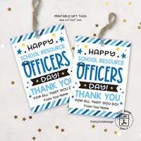 SRO Appreciation Day Printable Sign, School Resource Officers Thank You ...