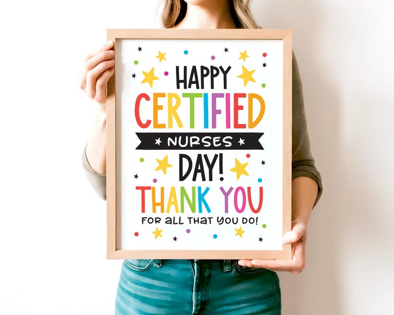 Certified Nurses Day Sign Printable, Happy Certified Nurses Day ...