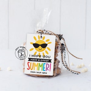 End of Year Teacher Gift Tag, Last Day of School Summer Teacher Gift ...