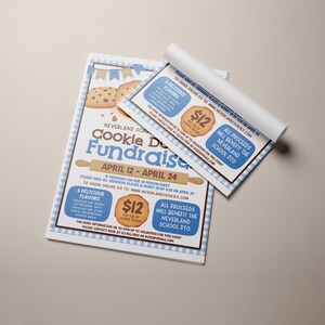 Cookie Dough Fundraiser Flyer Template, Cookie Dough School Fundraiser ...