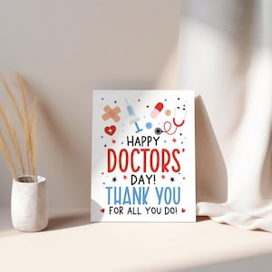 Happy Doctor’s Day Appreciation Sign, Thank You Doctor Poster ...
