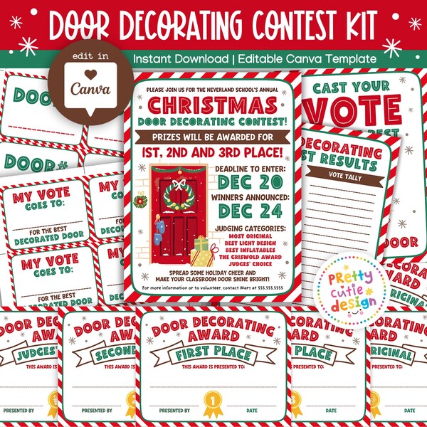 Door Decorating Contest Flyer - Etsy