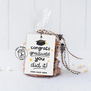 Congrats Grad Graduation Gift Tags, Class of 2025 Gifts Bulk ...