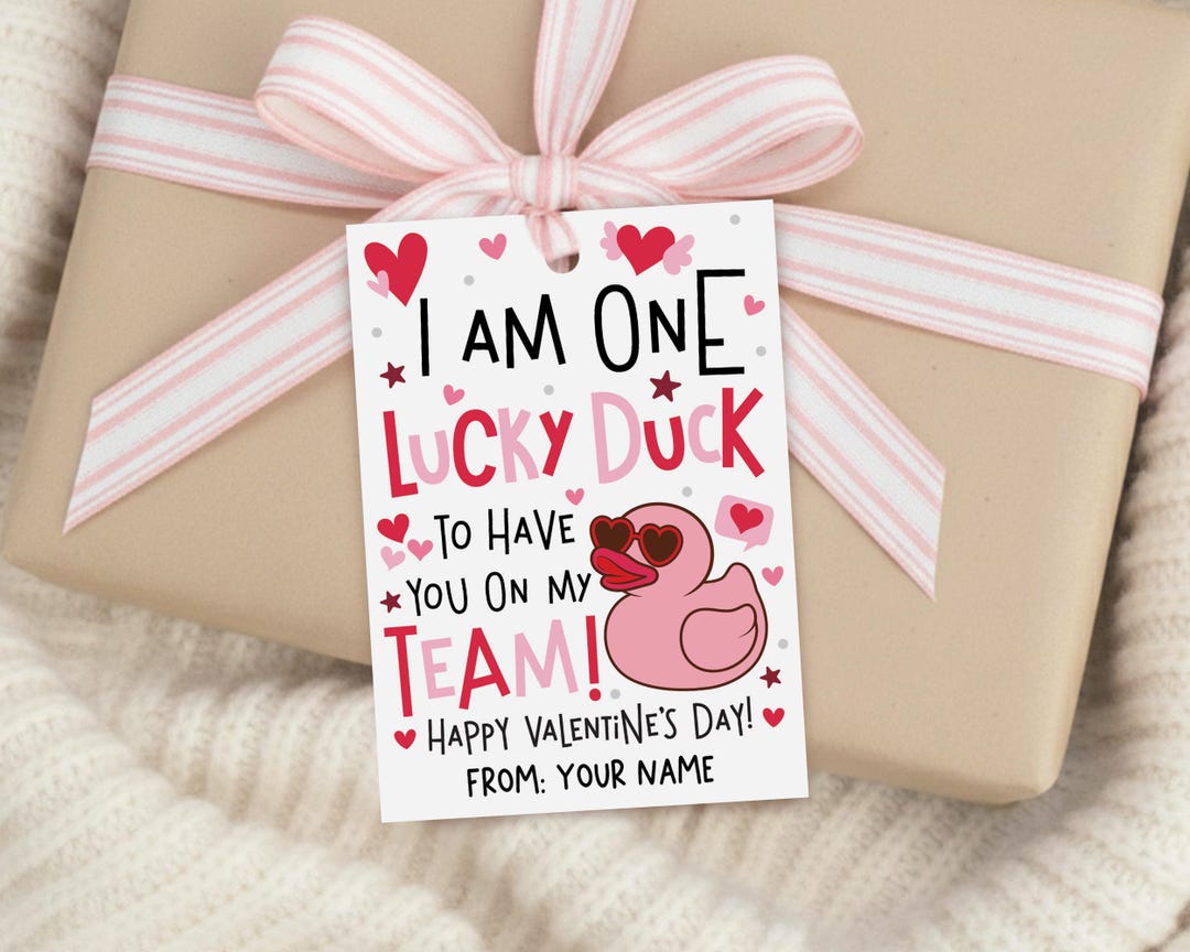 Coworker Valentine Gift Tags, Printable Staff Appreciation, Team ...