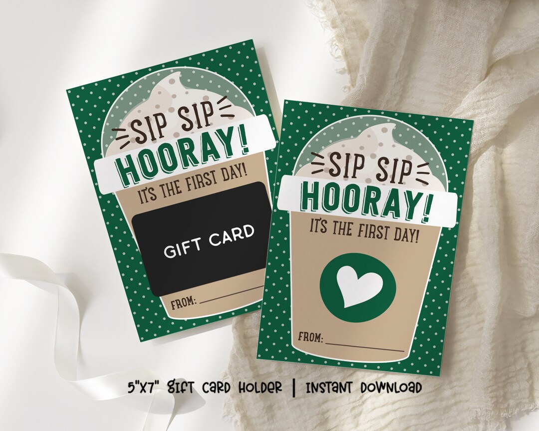 Sip Sip Hooray It's the First Day, Back to School Coffee Teacher Frappe ...