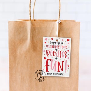 Doodles of Fun Valentine Tag, Sketch Game Drawing Pad Gift, Non-candy ...