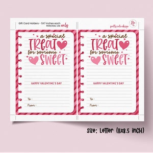 A Special Treat for Someone Sweet, Valentines Day Teacher Greeting Card ...