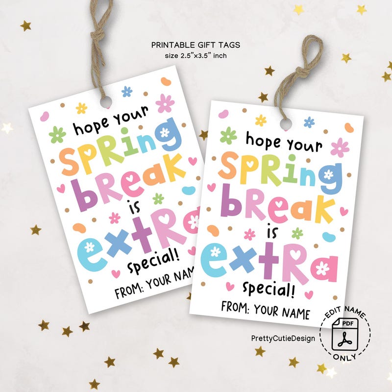 Spring Tag for Bags - Etsy