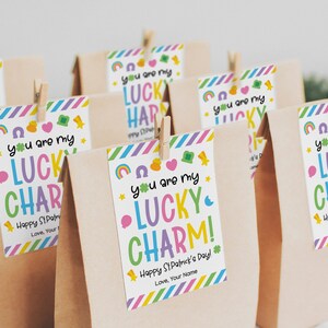 You Are My Lucky Charm Tag Printable Gift Tags, St Patty's Day ...
