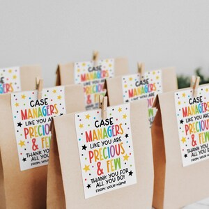 Case Management Week Gift Tags: Appreciation Favor Tags (digital ...