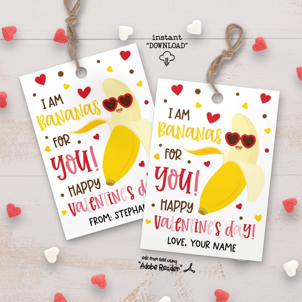 Banana Valentine - Etsy