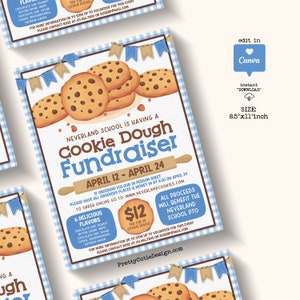 Cookie Dough Fundraiser Flyer Template, Cookie Dough School Fundraiser ...